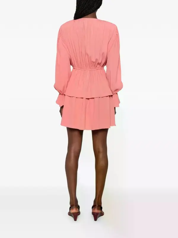CARLA G. Tie-neck Mini Dress