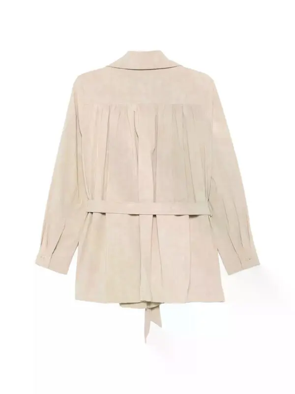 RAME Belted Pleated Jacket