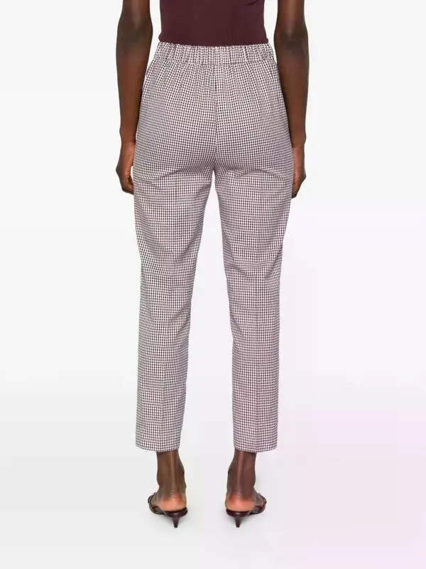 CARLA G. Checked Trousers