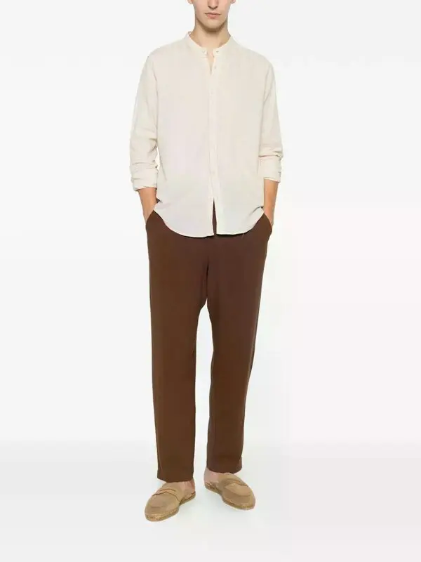 Imperial Mandarin-collar Long-sleeve Shirt