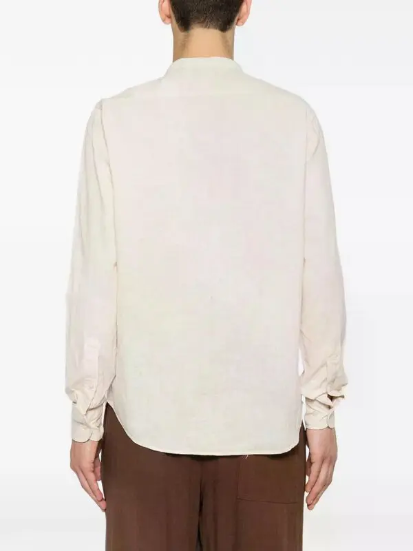Imperial Mandarin-collar Long-sleeve Shirt