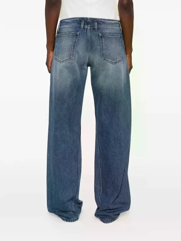 Paloma Wool Distressed Straight-leg Jeans - Blue