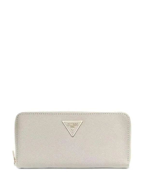 Guess Laurel Maxi Triangle-logo Wallet - Neutrals