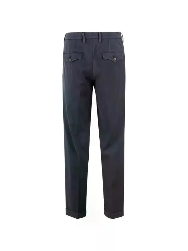 MYTHS Zeus Pleated Turn-up Trousers
