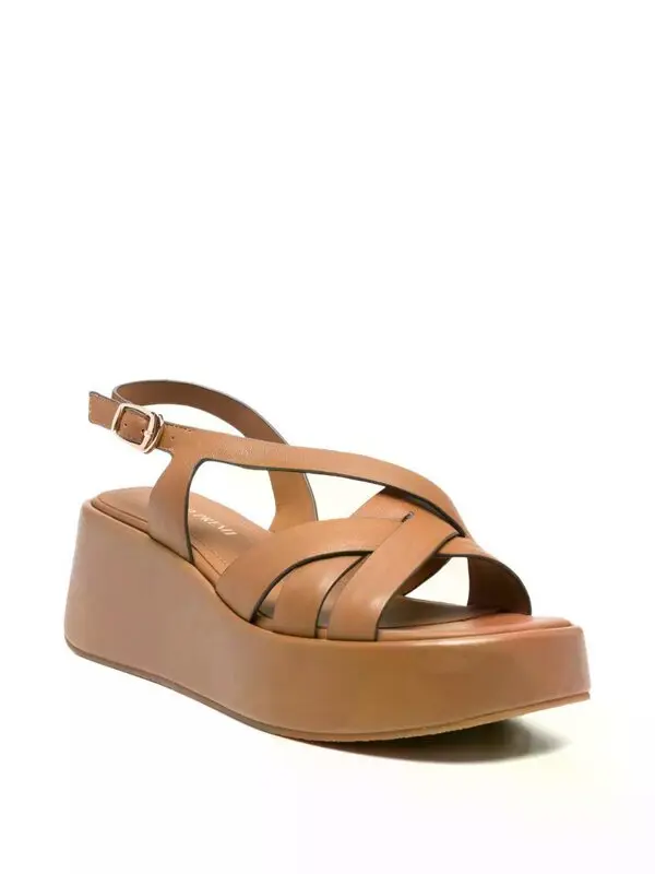 BRUNO PREMI Crossover-strap Platform Sandals