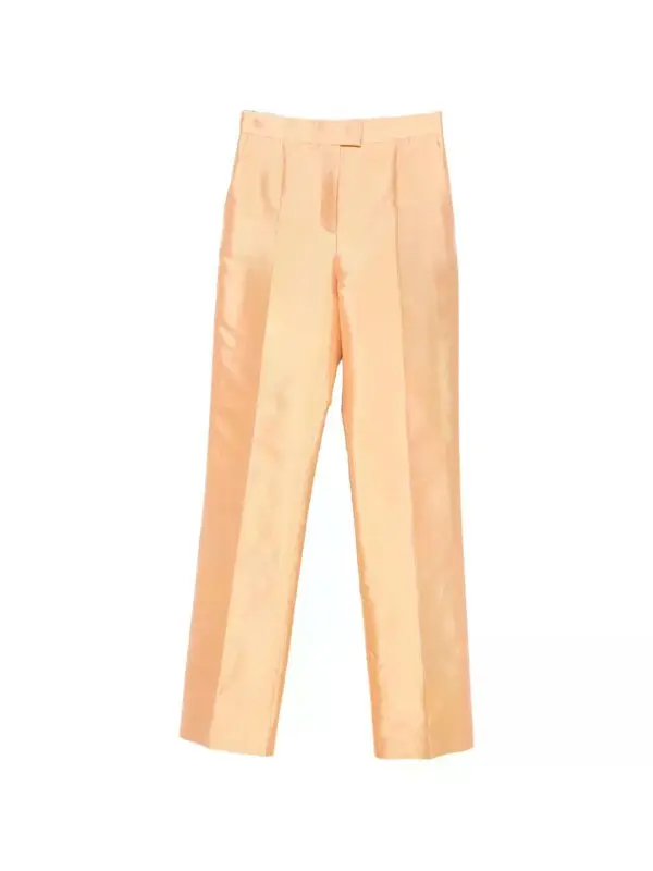 Valentino Garavani Pressed-crease Tailored Trousers - Orange