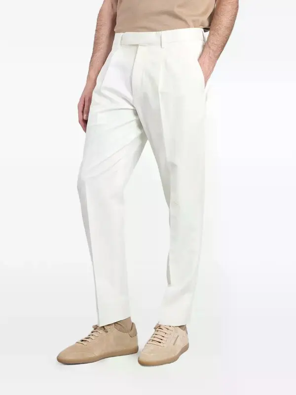 Zegna Pleated Pressed-crease Trousers
