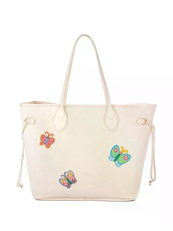 LOUIS VUITTON X Yayoi Kusama 2023 Mm Neverfull Tote Bag - Neutrals