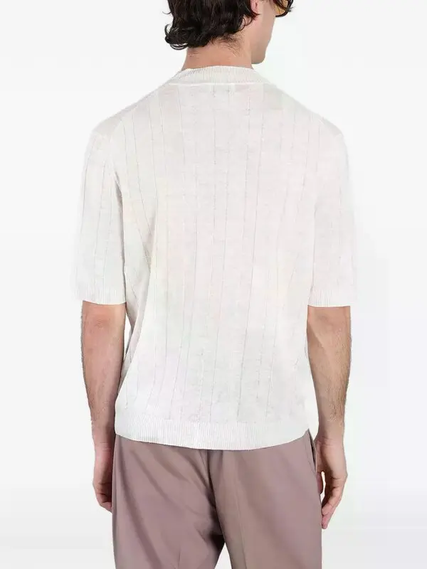 BALLANTYNE Ribbed-knit T-shirt