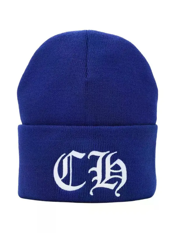Chrome Hearts Embroidered Logo Beanie - Blue
