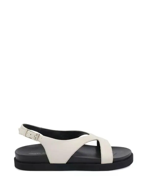 ANGEL ALARCON Leather Flat Sandals