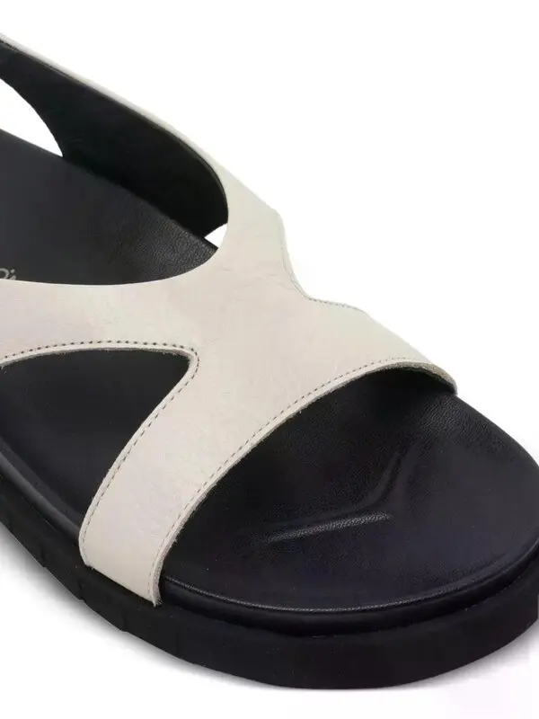 ANGEL ALARCON Leather Flat Sandals