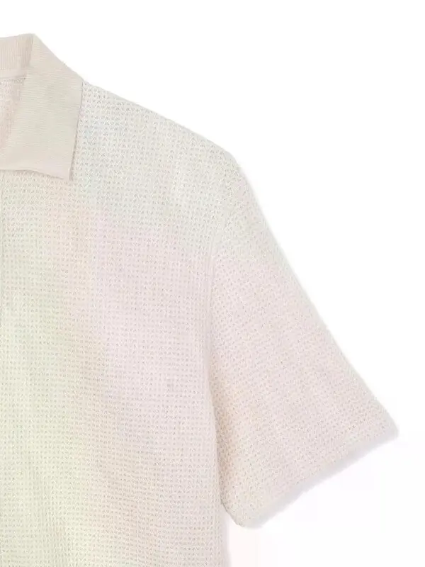 STUDIO TOMBOY Textured Short-sleeve Shirt - Neutrals