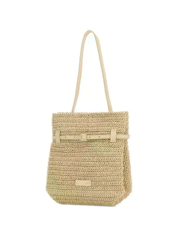 Manu Atelier Raffia Tote Bag - Neutrals