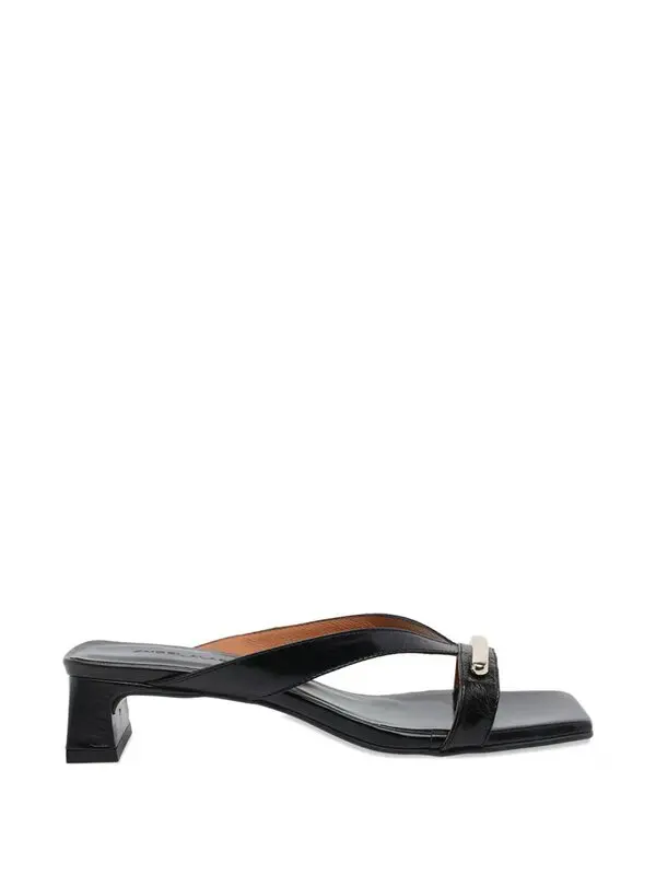 ANGEL ALARCON 40mm Leather Heeled Sandals