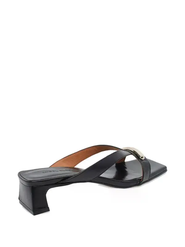 ANGEL ALARCON 40mm Leather Heeled Sandals