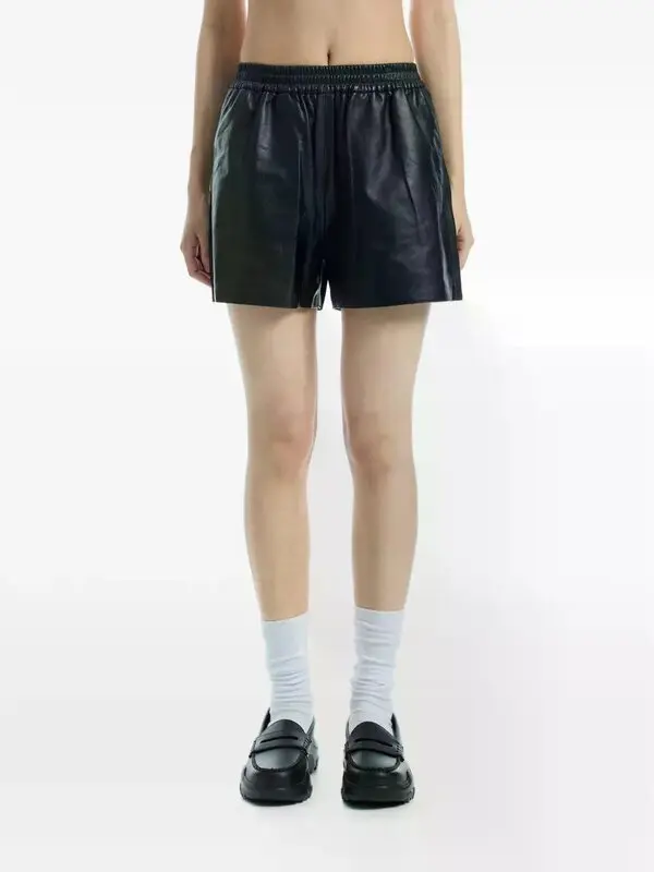 ARMA Leather Fyona Shorts - Black