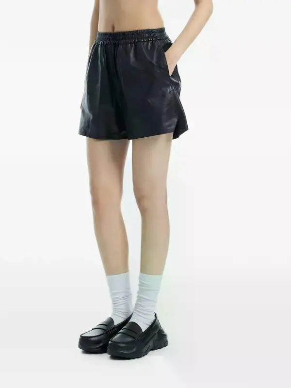 ARMA Leather Fyona Shorts - Black