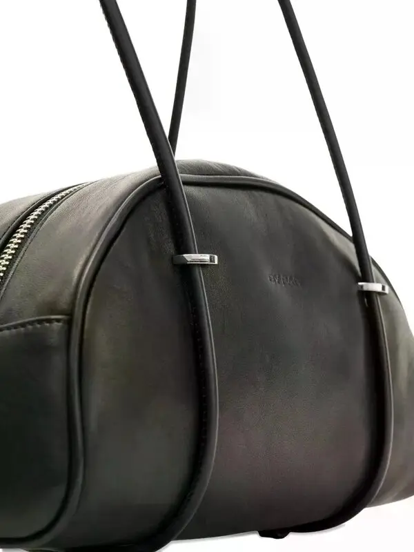 By Far Kimberly Bowler Leather Shoulder Bag - Black