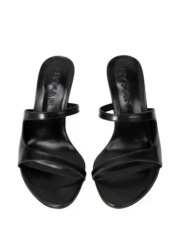 By Far Serena Patent-leather Sandals - Black