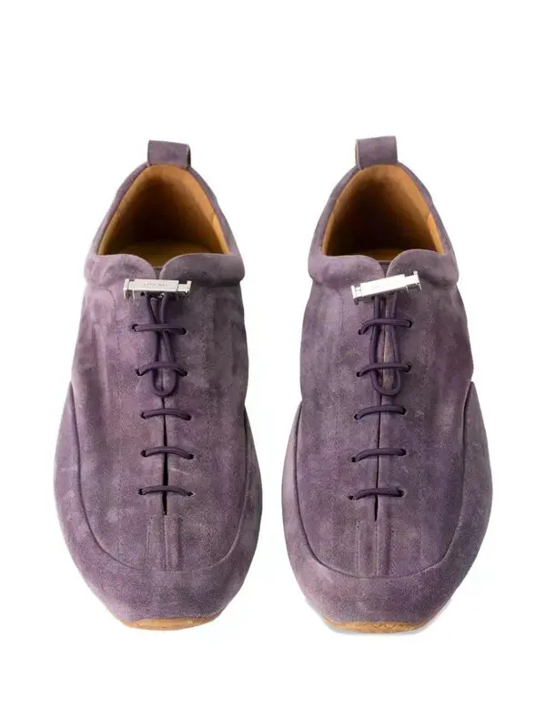 By Far Suede Lace-up Sneakers