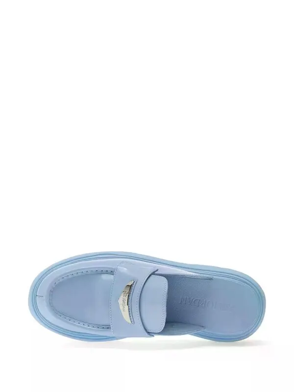JORDAN Logo Plaque Platform Mules