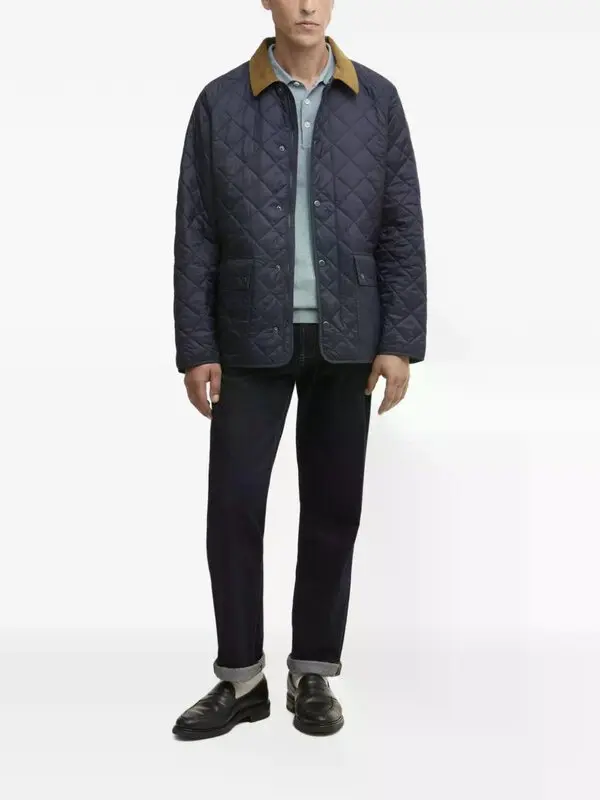Barbour City Bedale Quilted Jacket With Corduroy Collar