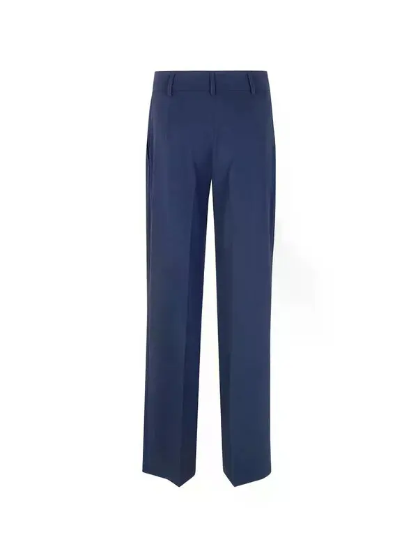 DRHOPE Pleated Straight-leg Trousers