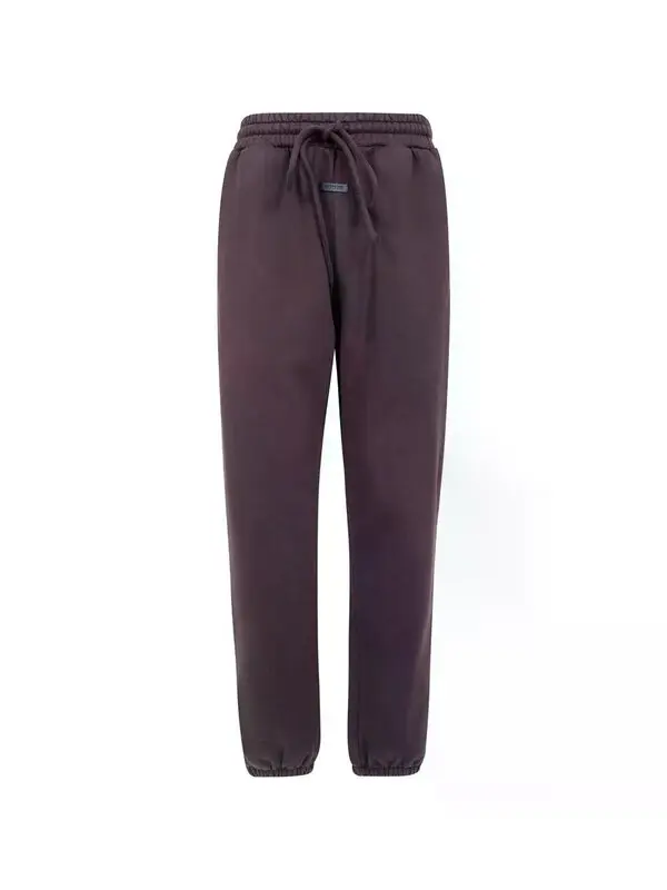 Fear Of God Logo-patch Drawstring Track Pants - Purple