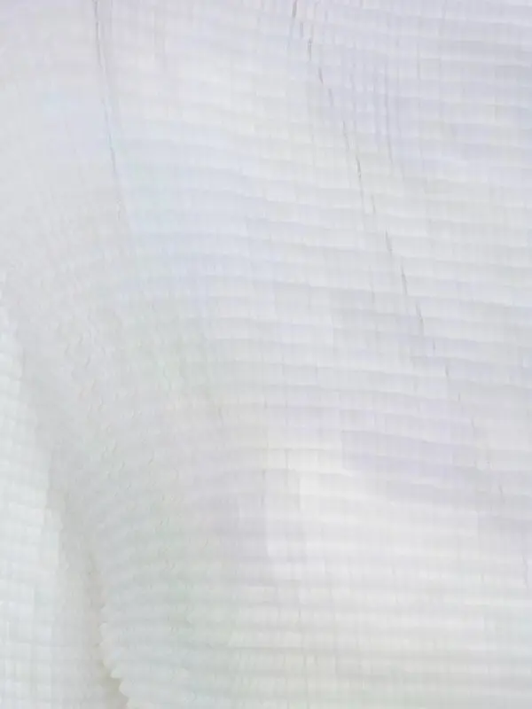 Issey Miyake Pleated High-neck Sweater - White