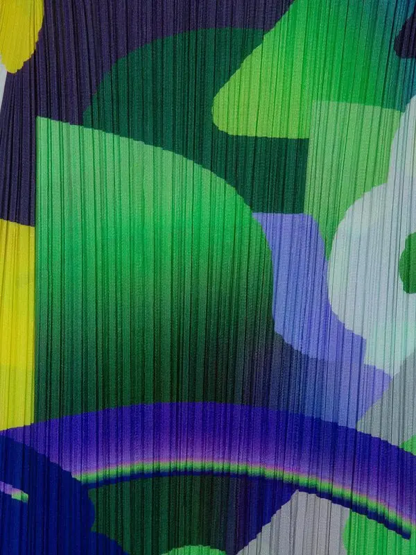 Issey Miyake Abstract Print Dress