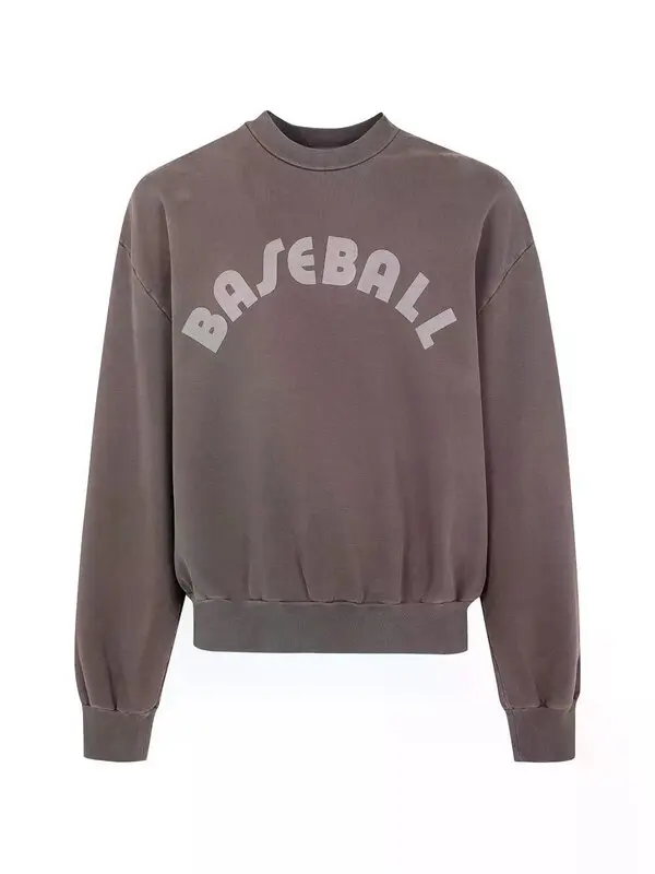 Fear Of God Lettering Print Crewneck Sweater - Brown