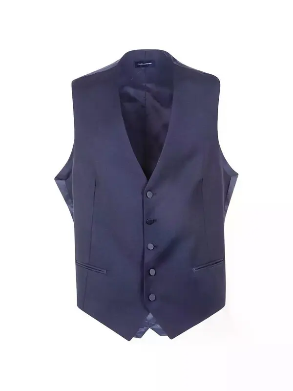 Tagliatore Wool Waistcoat - Blue