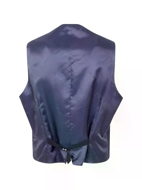 Tagliatore Wool Waistcoat - Blue