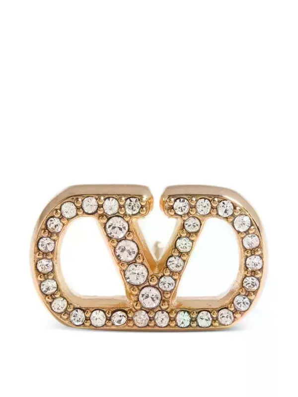 Valentino Garavani Vlogo Signature Crystal Earrings - Gold