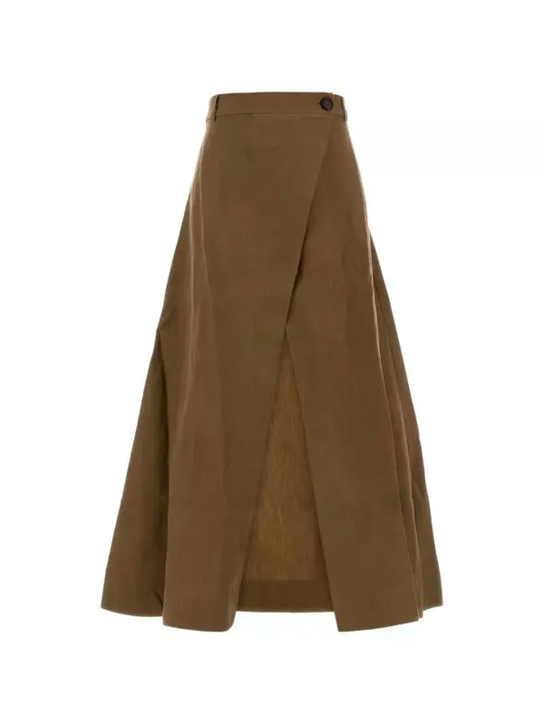 Le Kasha Linen Wrap Skirt