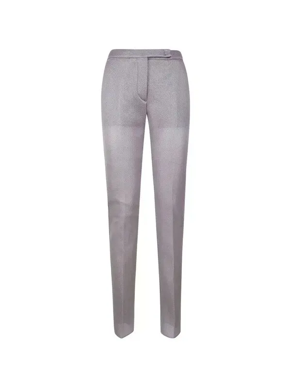 Max Mara Slim-fit Mesh-textured Trousers