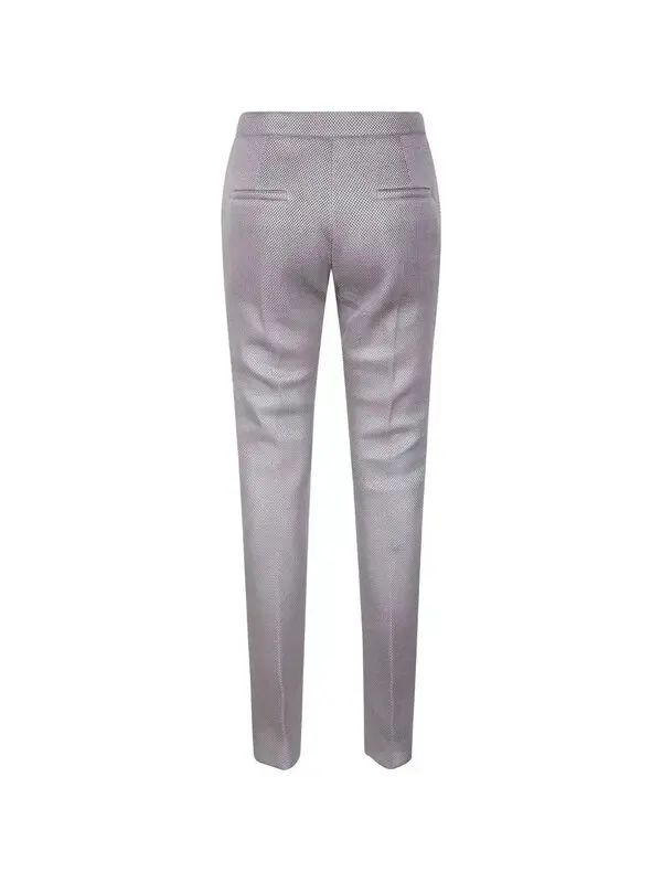 Max Mara Slim-fit Mesh-textured Trousers