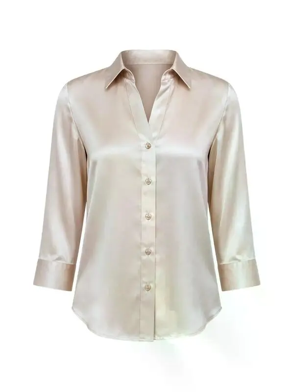 L'Agence Dani Shirt - Neutrals