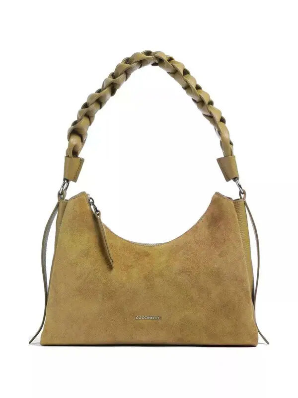 COCCINELLE Braided Handle Shoulder Bag - Neutrals