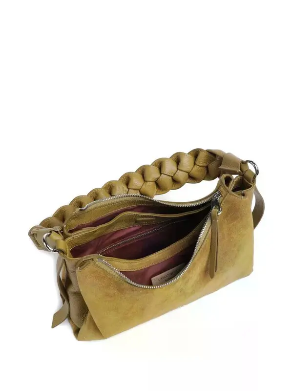 COCCINELLE Braided Handle Shoulder Bag - Neutrals