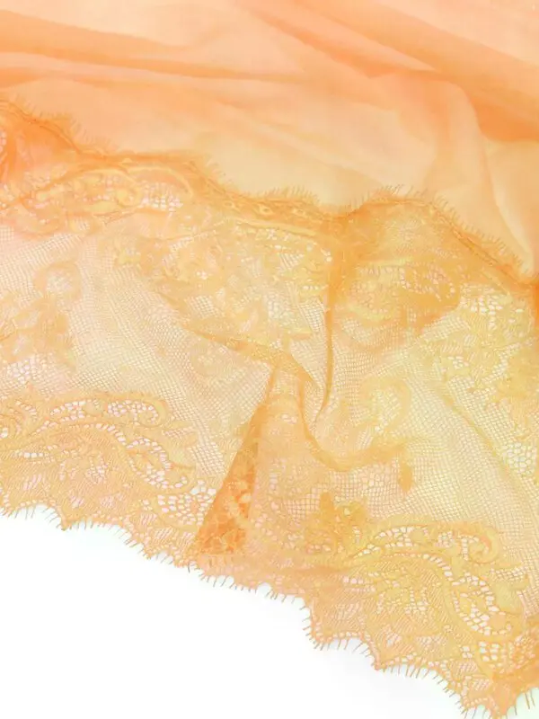 Ermanno Scervino Lace-trim Cashmere Scarf