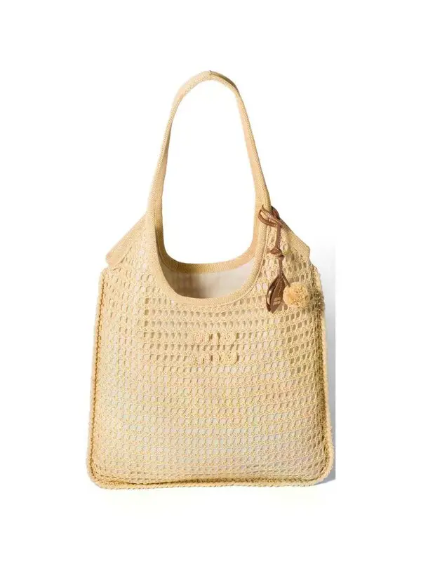 Miu Miu Raffia Crochet Ivy Bag - Neutrals