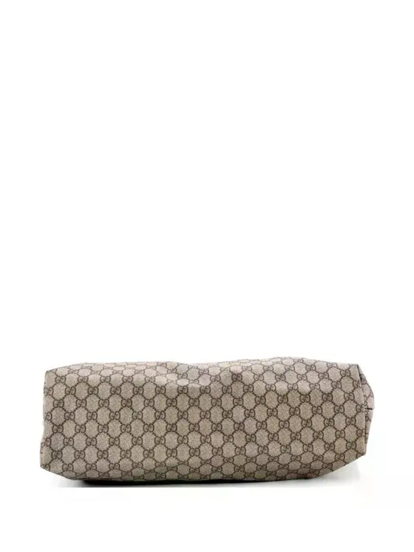 Gucci Gg Coated Canvas Large Tote Bag - Brown