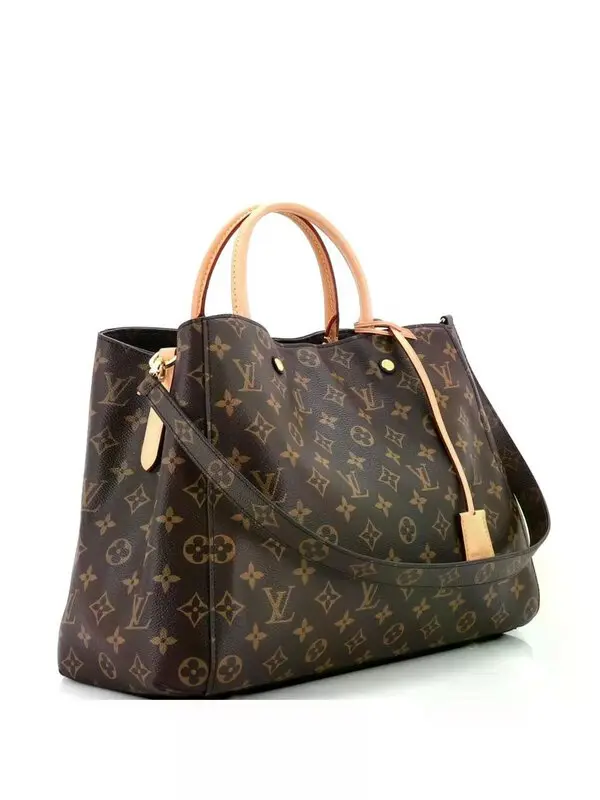LOUIS VUITTON Montaigne Monogram Canvas Gm Tote Bag - Brown