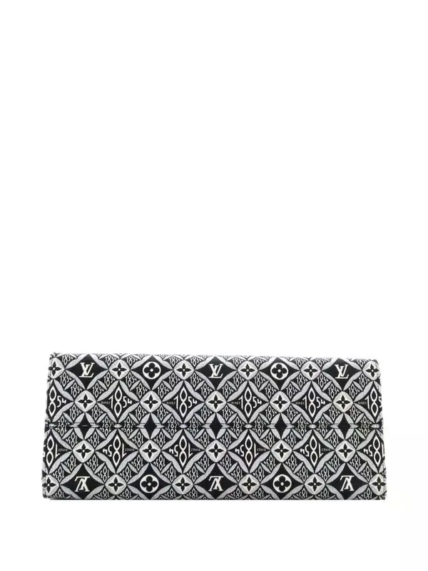 LOUIS VUITTON Onthego Limited Edition Monogram Jacquard Gm Tote Bag - Black