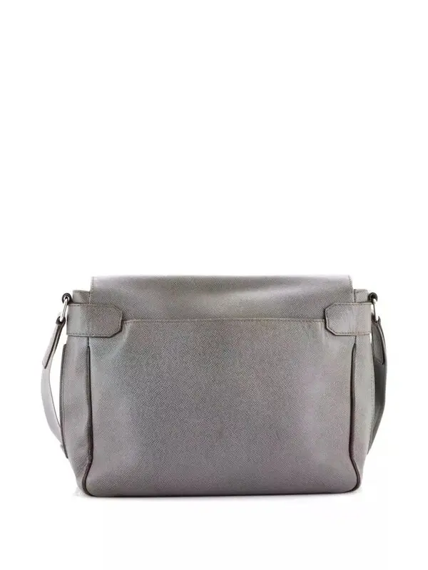 LOUIS VUITTON Roman Handbag Taiga Leather Mm - Grey