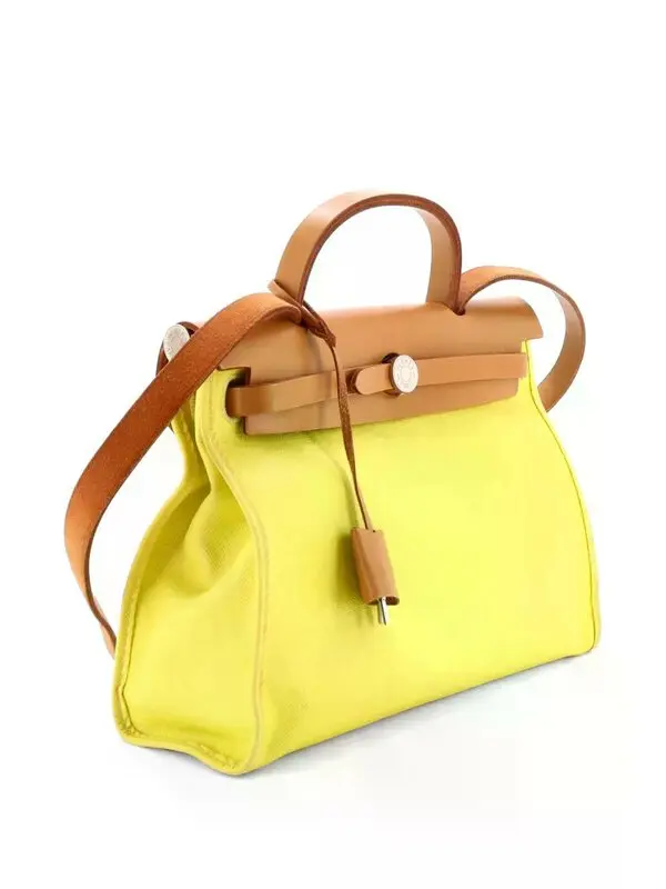 Hermès Herbag Zip Berline Shoulder Bag - Yellow