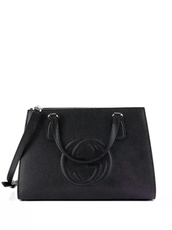 Gucci Soho Convertible Top Handle Leather Medium Satchel