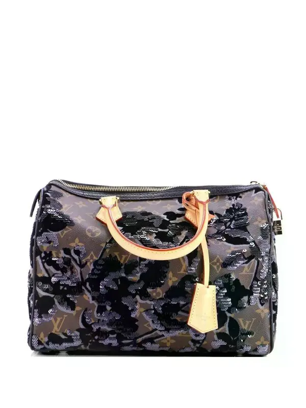 LOUIS VUITTON Monogram Canvas Speedy Satchel - Brown